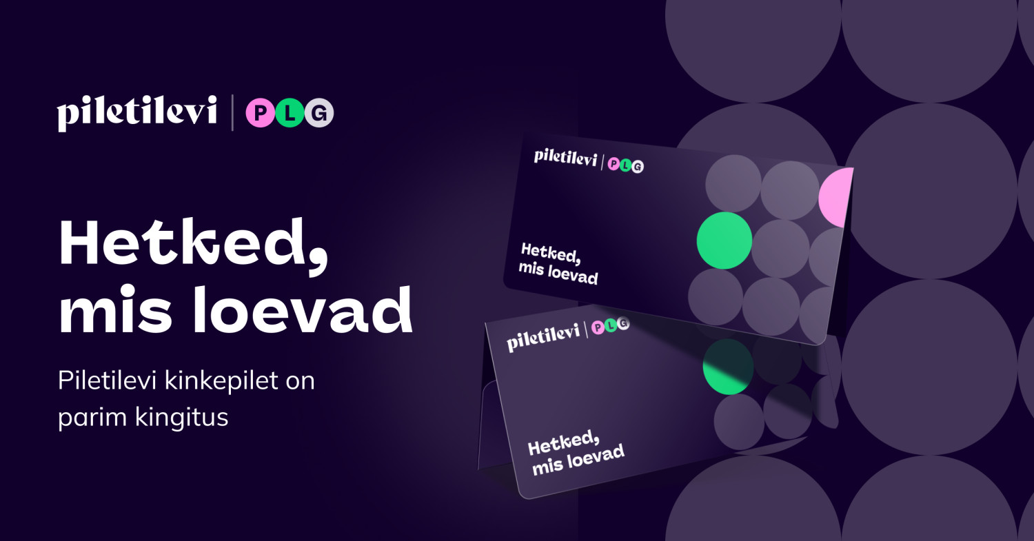 Piletilevi Kinkepilet / Kinkekaart / Подарочный билет Piletilevi - Piletilevi