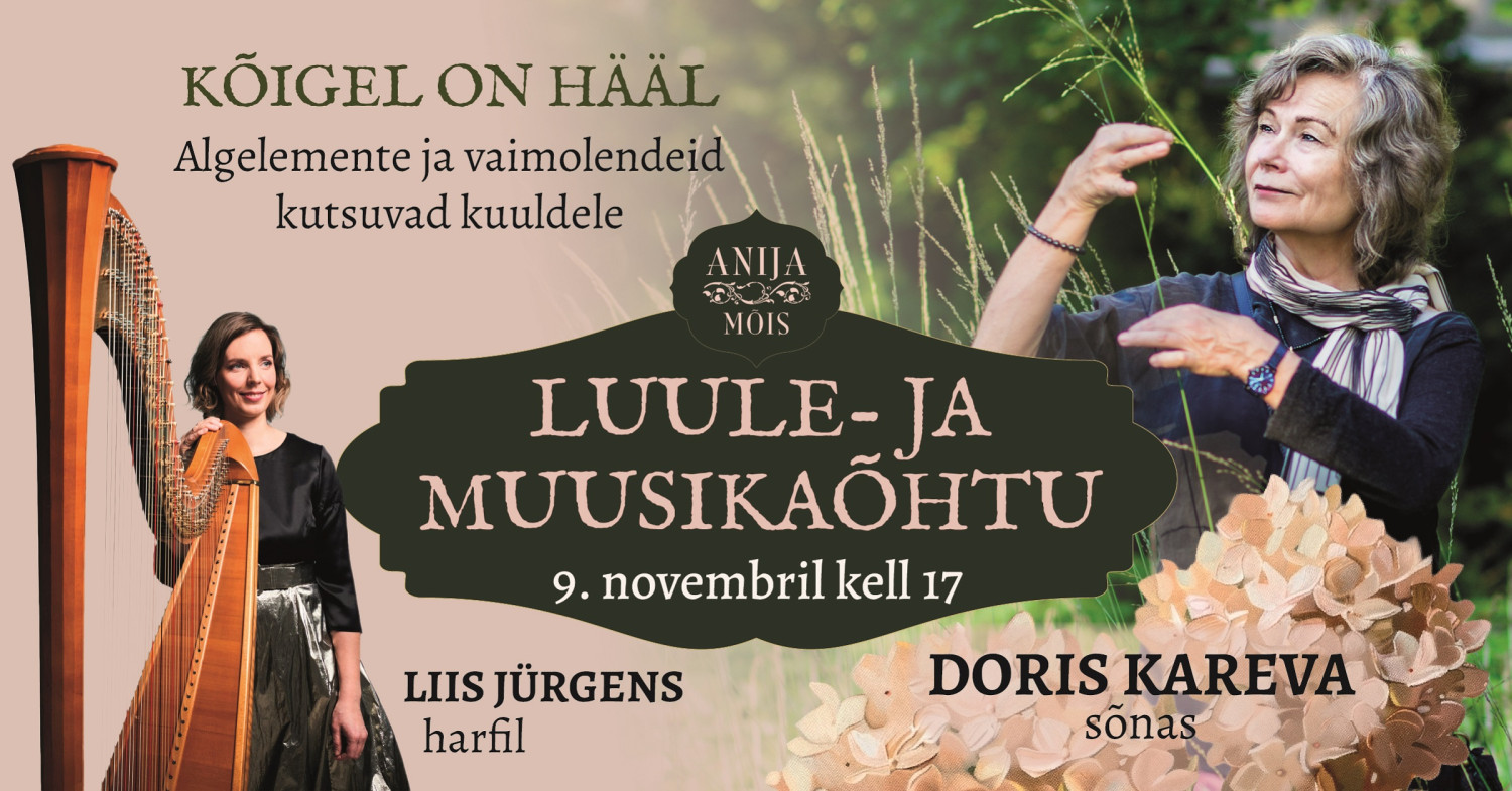 Doris Kareva ja Liis Jürgens. Luule- ja muusikaõhtu ''Kõigel on hääl ...