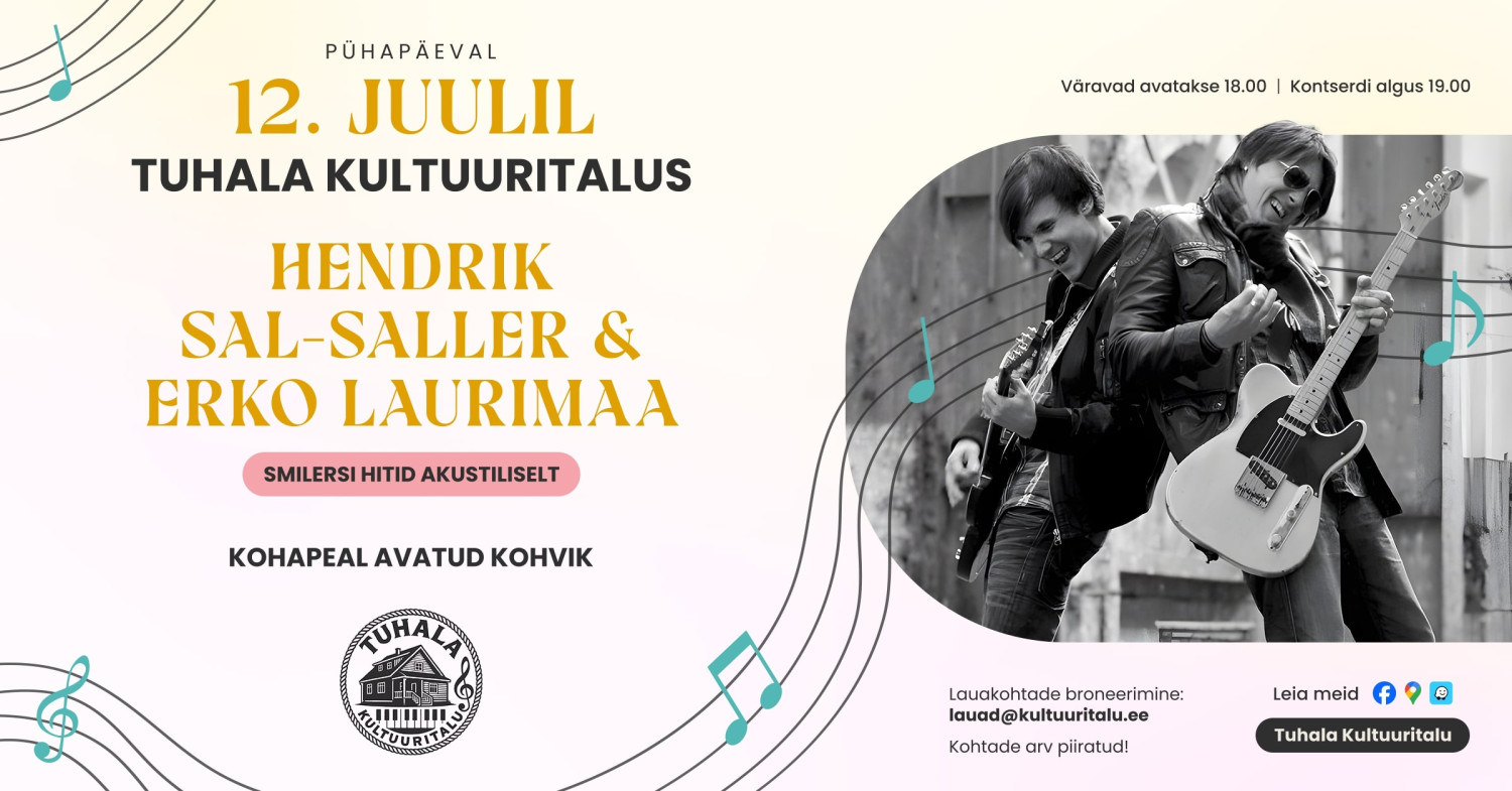 Hendrik Sal-Saller ja Erko Laurimaa - Smilersi hitid akustiliselt ...
